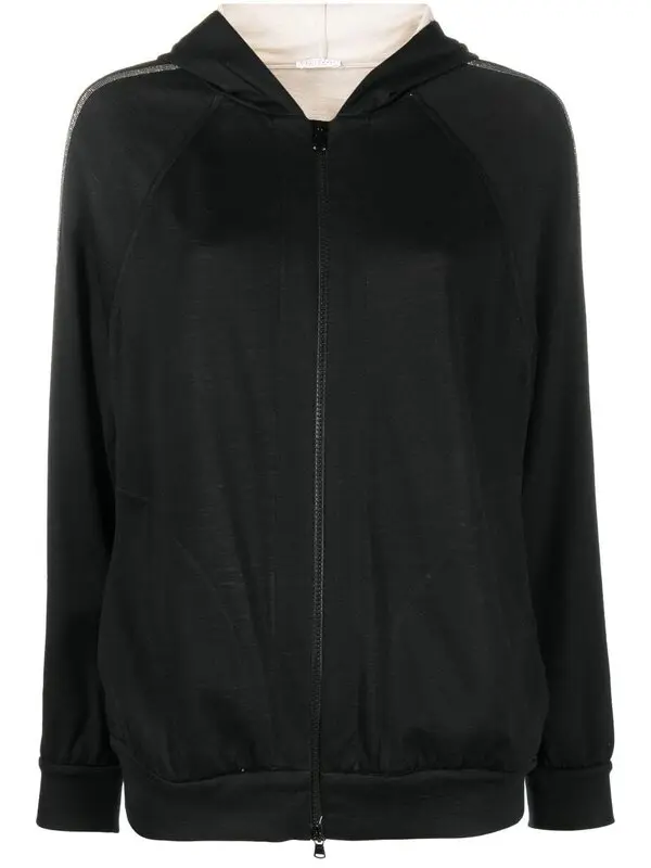 Brunello Cucinelli Bead-detail Hooded Jacket