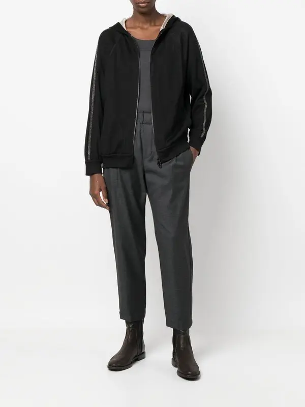 Brunello Cucinelli Bead-detail Hooded Jacket