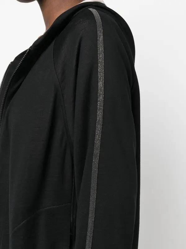 Brunello Cucinelli Bead-detail Hooded Jacket
