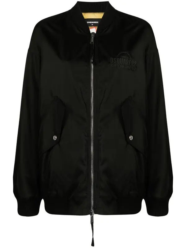 Dsquared2 Embroidered Logo Bomber Jacket