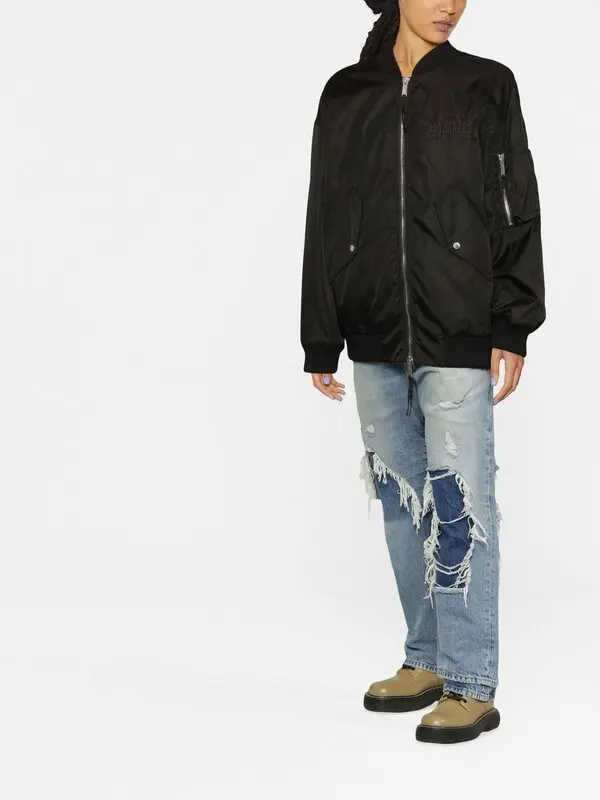Dsquared2 Embroidered Logo Bomber Jacket