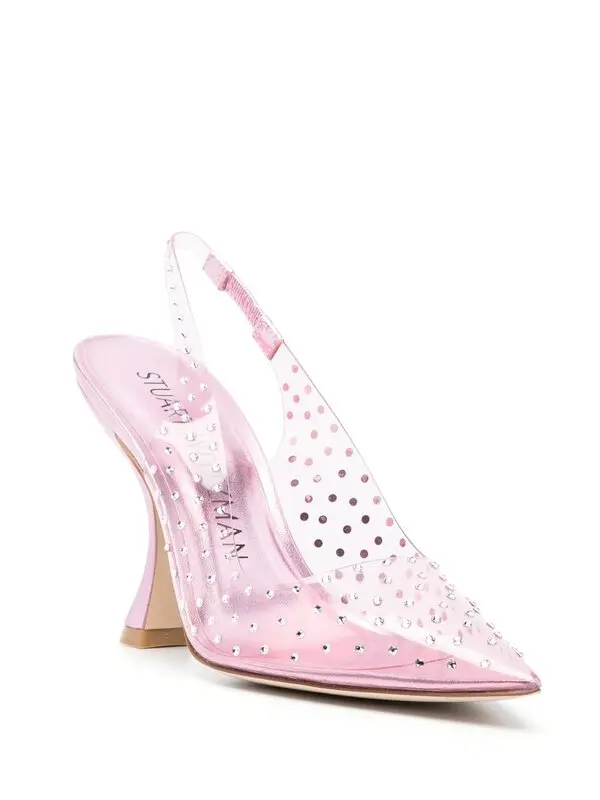 STUART WEITZMAN Crystal-embellished Pumps