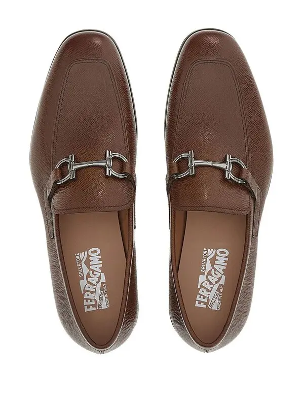 FERRAGAMO Gancini-ornament Moccasins - Brown