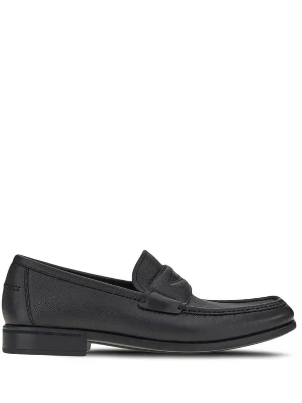 FERRAGAMO Chunky Leather Penny Loafers