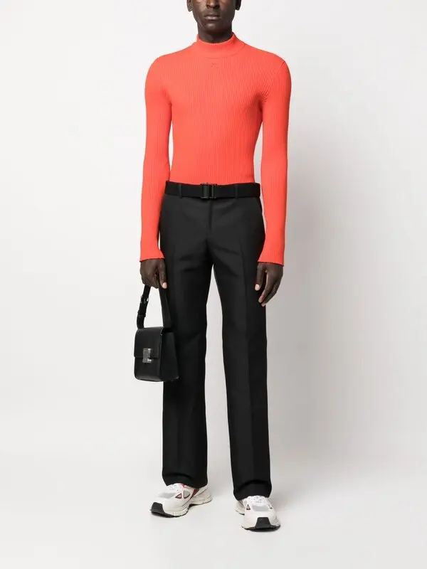 COURREGES Ribbed Knit Jumper - Red