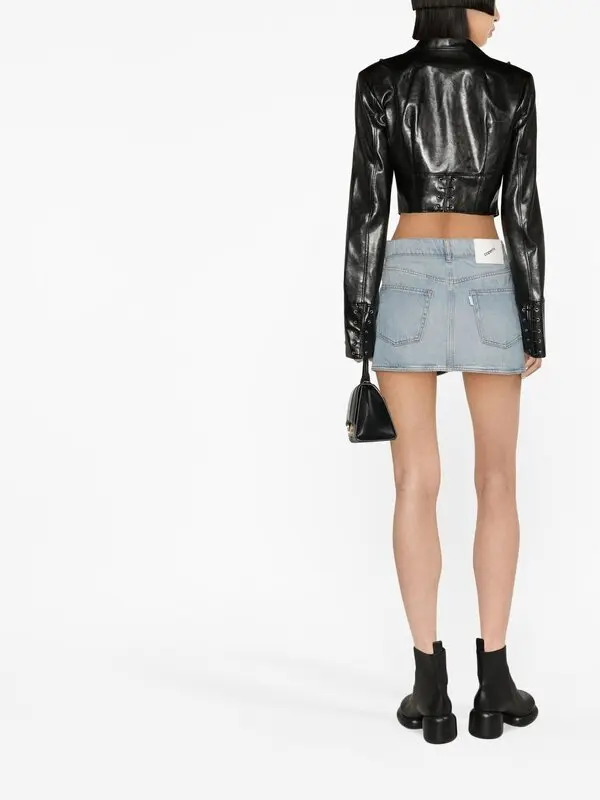 Coperni Denim Wrap Mini Skirt