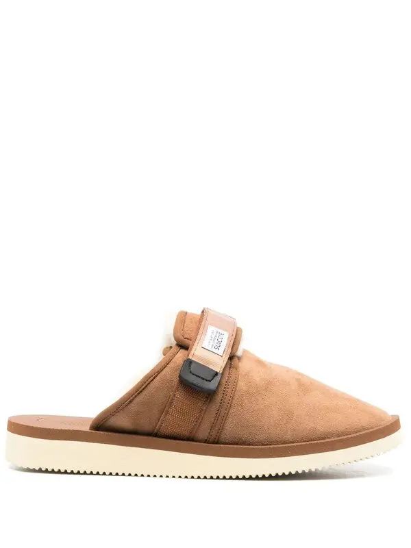 Suicoke Logo-patch Mules - Brown