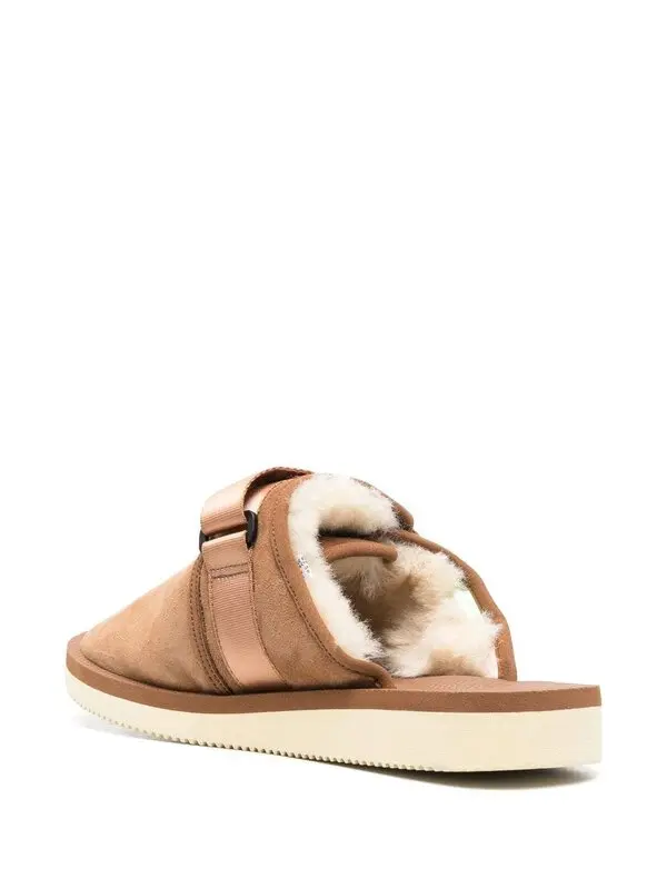 Suicoke Logo-patch Mules - Brown
