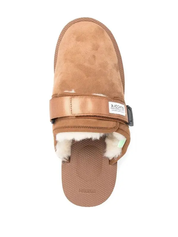 Suicoke Logo-patch Mules - Brown