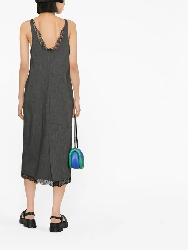GANNI Draped Midi Dress