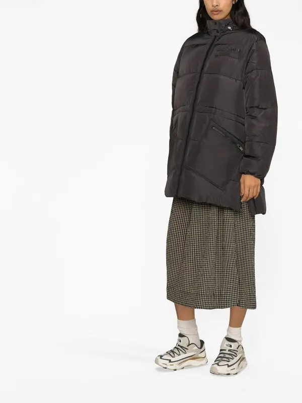 GANNI Oversized Tech Puffer Midi Jacket