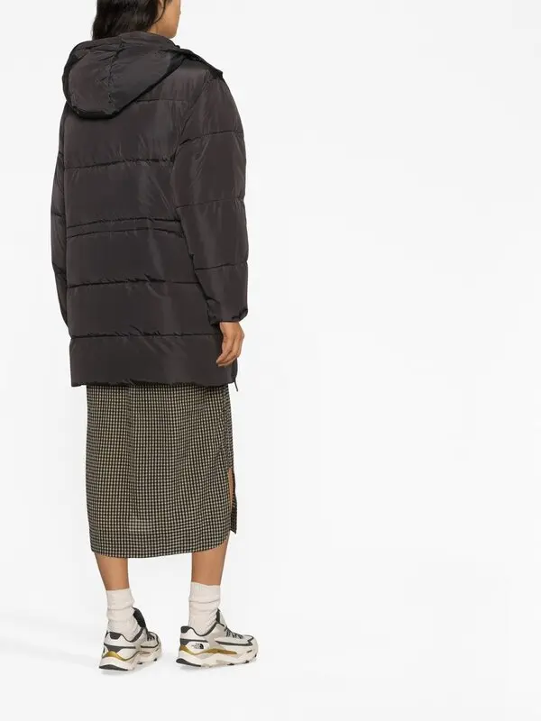 GANNI Oversized Tech Puffer Midi Jacket