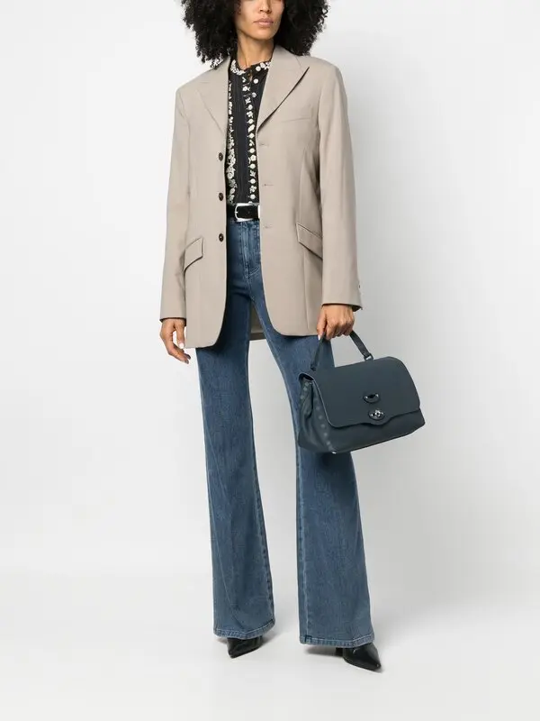 ZANELLATO Postina Flap Tote Bag - Blue