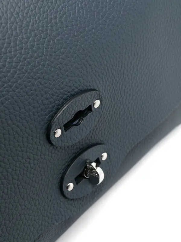 ZANELLATO Postina Flap Tote Bag - Blue