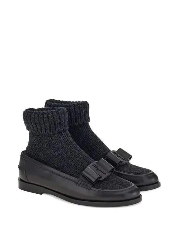 FERRAGAMO Vara Bow Sock Loafers