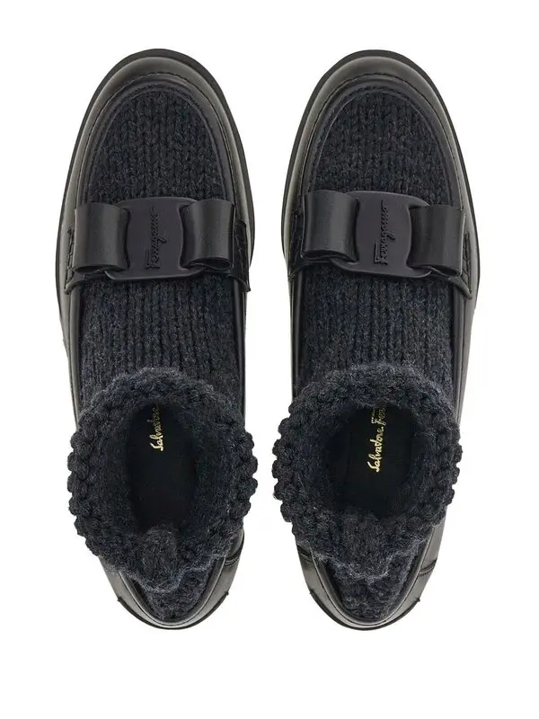 FERRAGAMO Vara Bow Sock Loafers