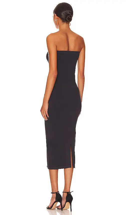 bodycon strapless dress Victorya Black Strapless Fitted Midi Dress by Arti Gogna main image 1