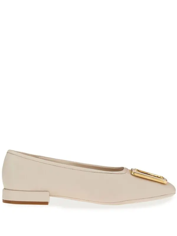 FERRAGAMO Chunky-buckle Ballerina Flats