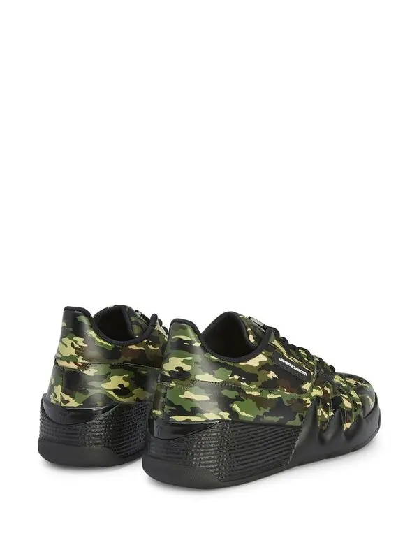 GIUSEPPE ZANOTTI Talon Camouflage Lace-up Sneakers - Green