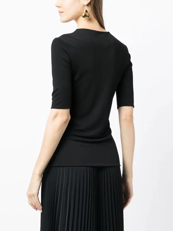 JIL SANDER Round Neck T-shirt - Black
