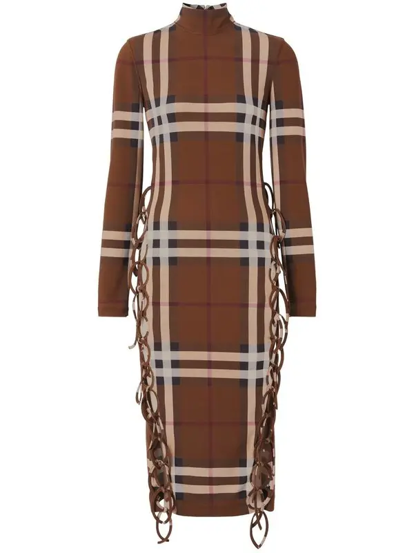 Burberry Check-print Midi Dress
