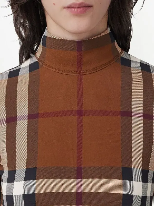 Burberry Check-print Midi Dress