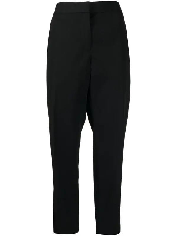 JIL SANDER Cropped Tailored Trousers - Black