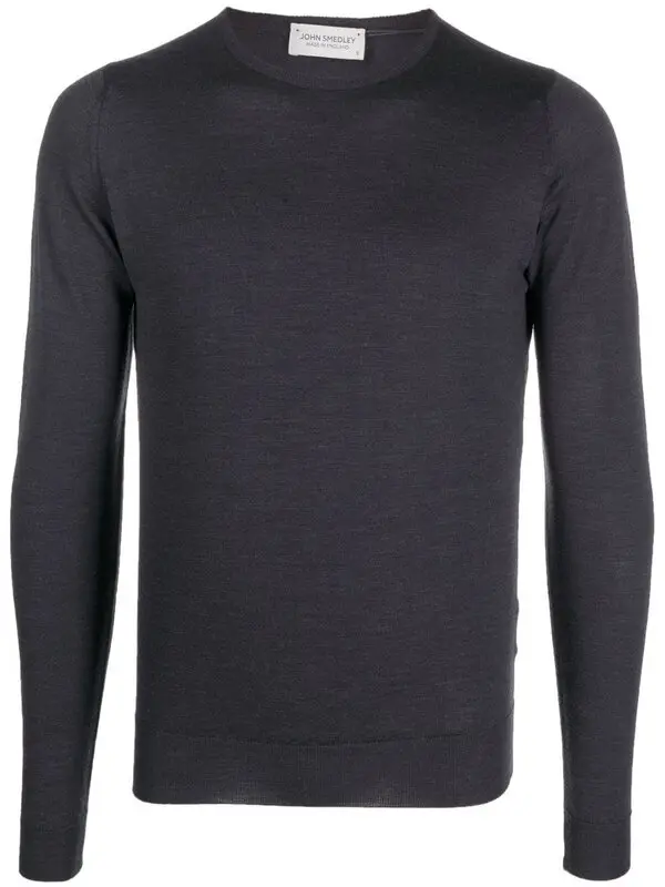 John Smedley Lundy Crew Neck Jumper - Grey