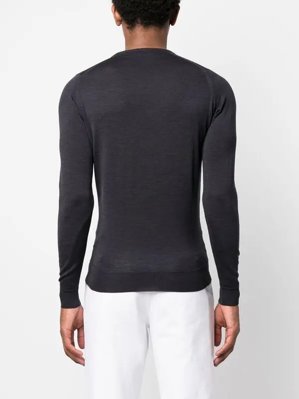 John Smedley Lundy Crew Neck Jumper - Grey