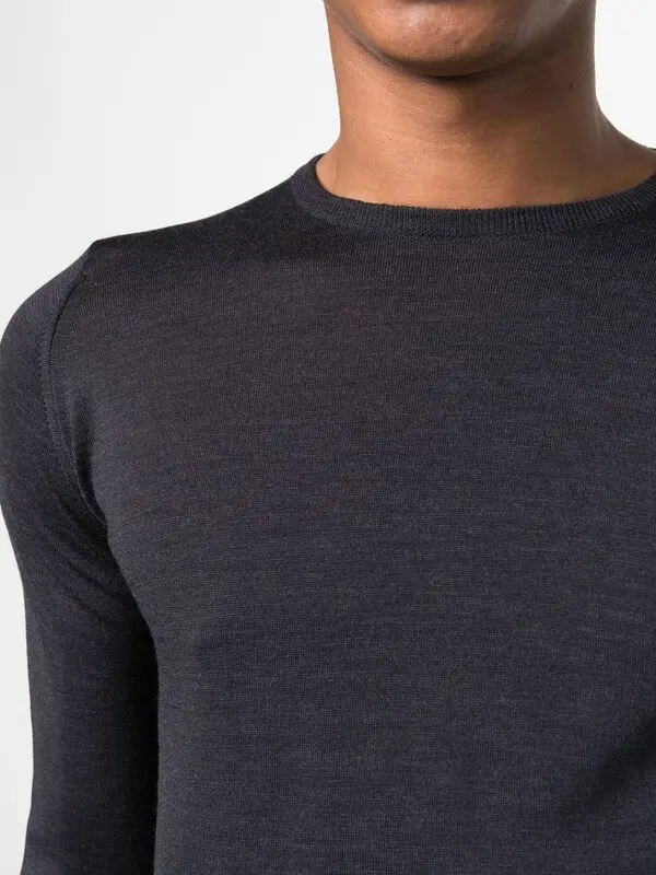 John Smedley Lundy Crew Neck Jumper - Grey
