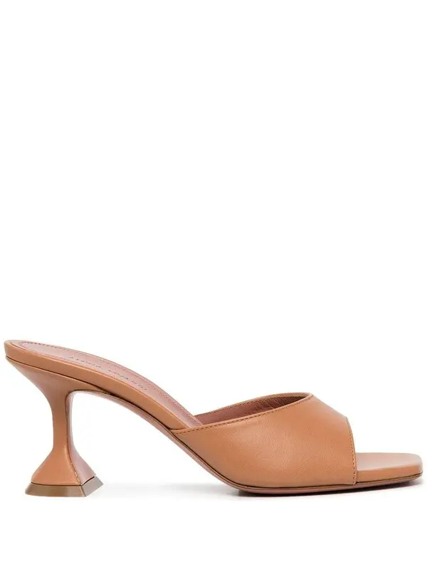 Amina Muaddi Lupita 70mm Mules - Brown