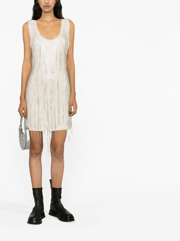 Philosophy Di Lorenzo Serafini Crystal-embellished Mini Dress - White