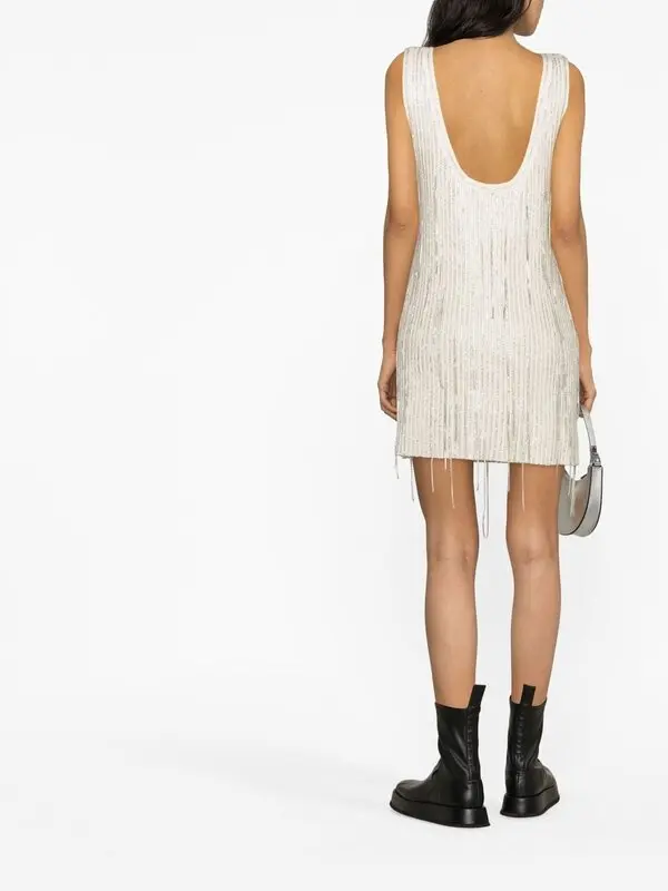 Philosophy Di Lorenzo Serafini Crystal-embellished Mini Dress - White