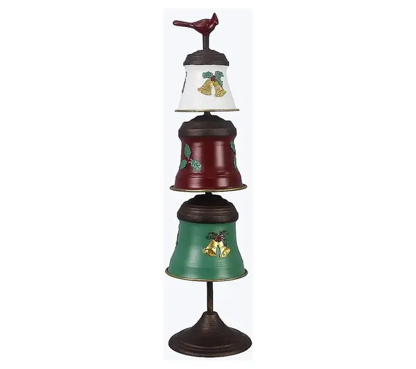 YOUNG'S INC. Young's Metal Tabletop Christmas Bells - One-color