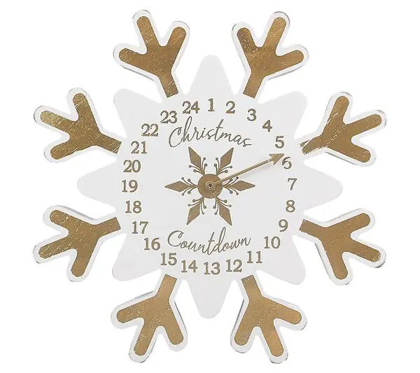 YOUNG'S INC. Young's Wood Christmas Countdowntabletop Sign - One-color