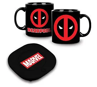UNCANNY BRANDS Marvel's Deadpool Mug Warmer Wit H Mug - One-color
