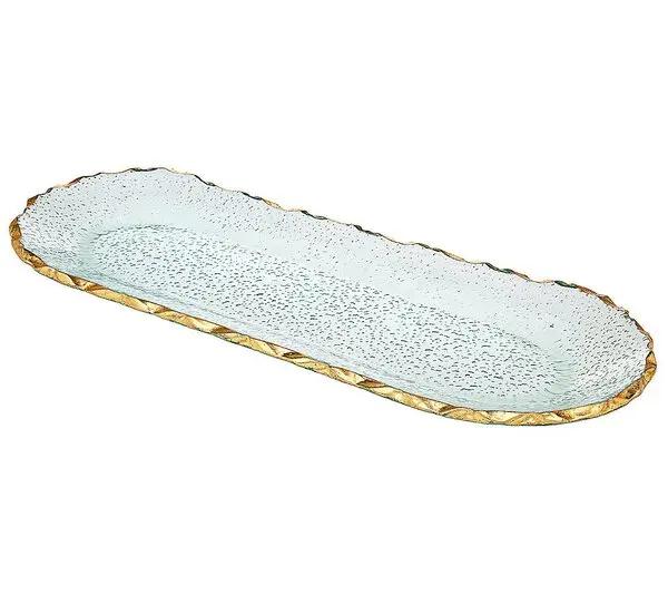 GODINGER Harper Oval Serving Tray - One-color