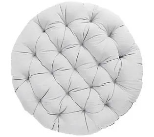 SORRA HOME Indoor Angel Snow Round Papasan Cush Ion - One-color
