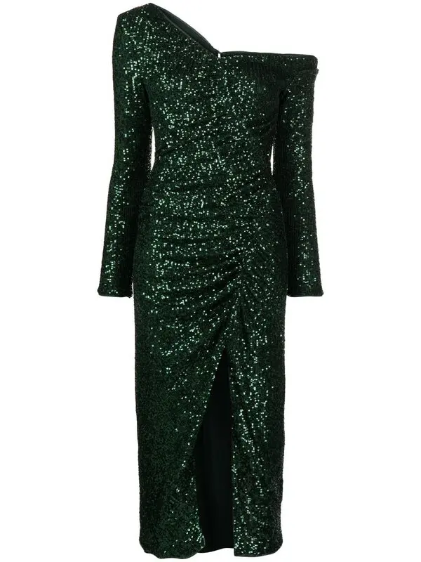 SELF-PORTRAIT Sequin-embellished Midi Dress