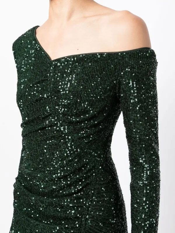 SELF-PORTRAIT Sequin-embellished Midi Dress