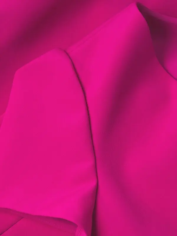 MILLY Cady Atalie V-neck Minidress - Fuchsia