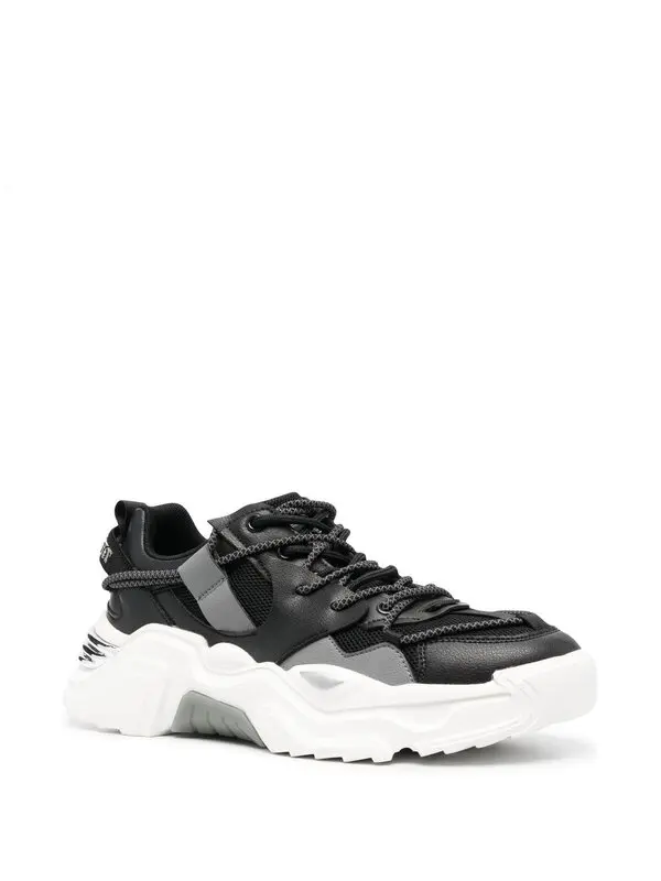 PLEIN SPORT Panelled Runner Sneakers - Black