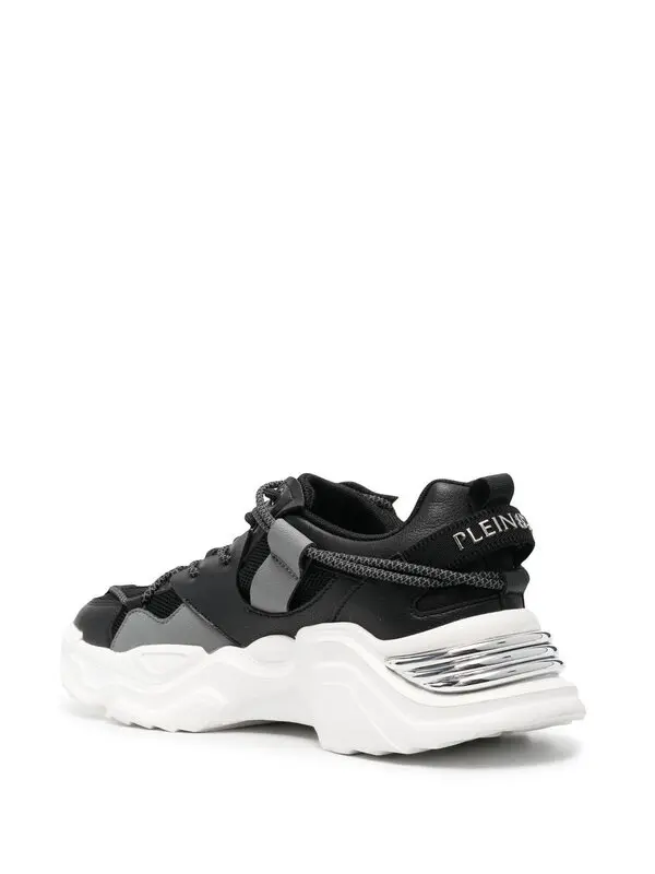 PLEIN SPORT Panelled Runner Sneakers - Black