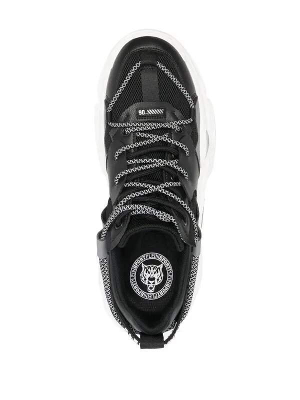 PLEIN SPORT Panelled Runner Sneakers - Black