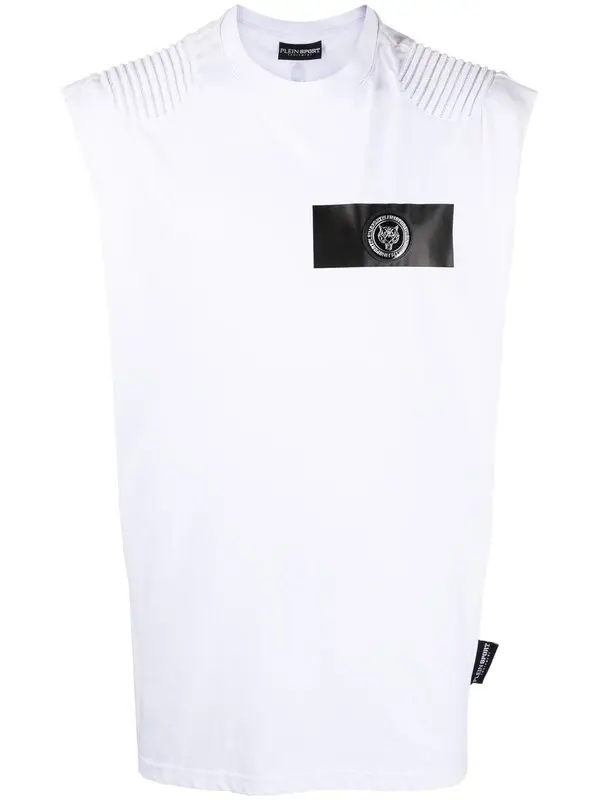 PLEIN SPORT Logo-patch Short-sleeve T-shirt - White