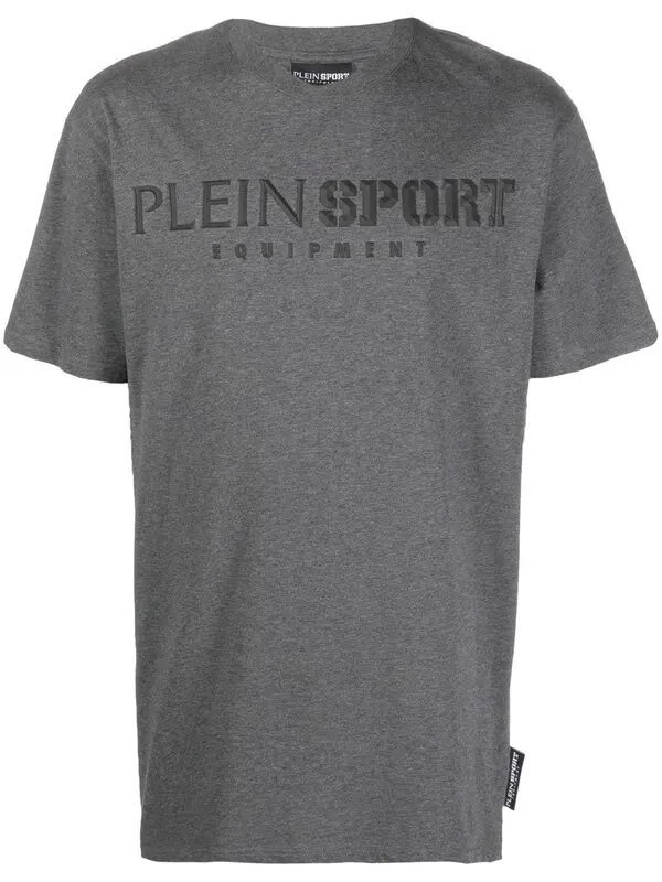 PLEIN SPORT Logo-print Short-sleeve T-shirt - Grey