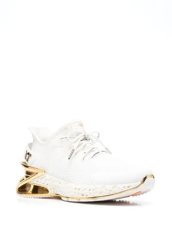 PLEIN SPORT Thunder Force Lace-up Sneakers - White