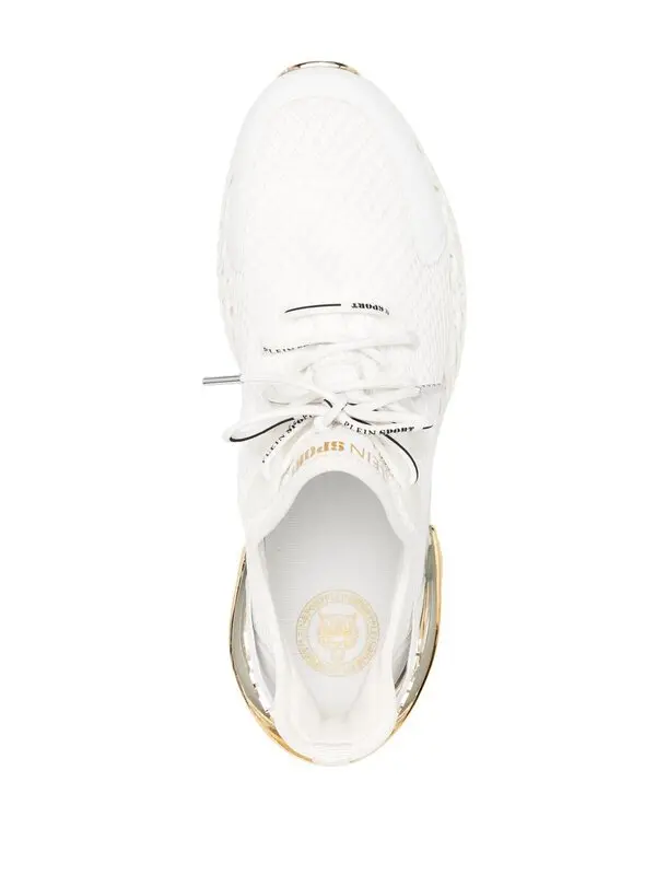 PLEIN SPORT Thunder Force Lace-up Sneakers - White
