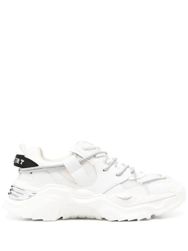 PLEIN SPORT Mesh Panel Lace-up Sneakers