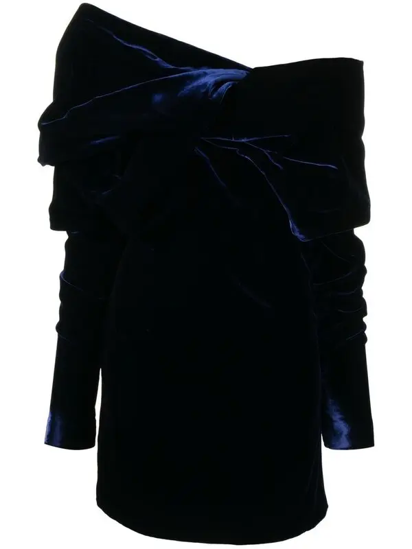TOM FORD Ruched-detailing Velvet Minidress